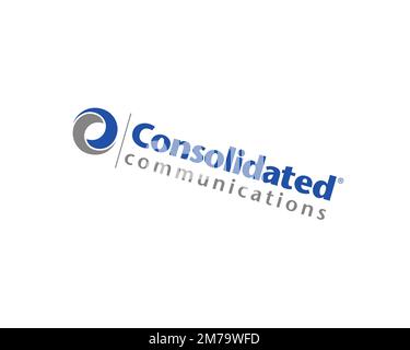 Consolidated Communications, rotated logo, white background Stock Photo ...