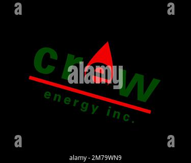 Crew Energy, rotated logo, black background Stock Photo - Alamy
