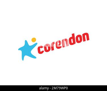Corendon Dutch Airline, rotated logo, white background B Stock Photo ...