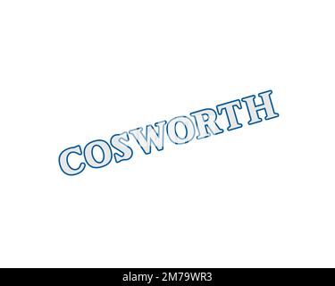 Cosworth, rotated logo, white background B Stock Photo - Alamy