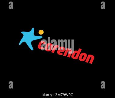 Corendon Dutch Airline, Logo, Black background Stock Photo - Alamy