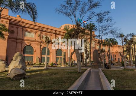 CAIRO, EGYPT - JANUARY 27, 2019: Aerial view of visitors of the ...