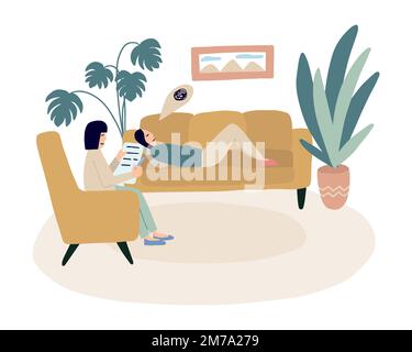 woman with depression mental health Stock Vector Image & Art - Alamy