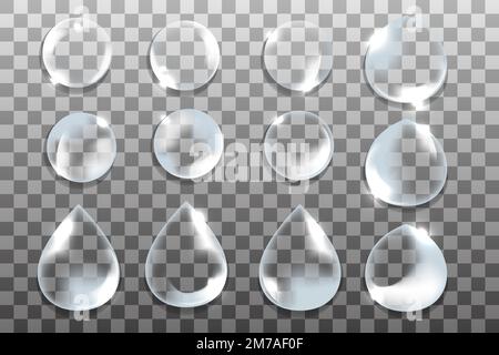 Various shapes of water drops vector Stock Vector Image & Art - Alamy