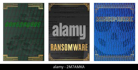 Luxury deluxe Ransomware Background vector illustration. Abstract ...