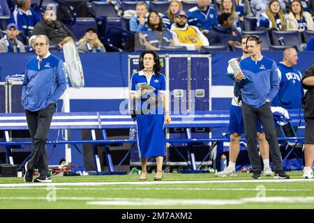 Indianapolis Colts owner Carlie Irsay-Gordon looks on prior to an NFL ...