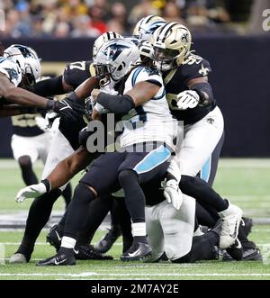 Carolina Panthers running back D'Onta Foreman (33) celebrates after ...