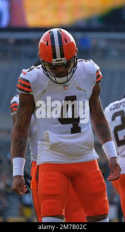 JAN 8th, 2023: Deshaun Watson #4 during the Steelers vs Browns game in ...
