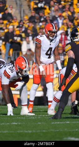 JAN 8th, 2023: Deshaun Watson #4 during the Steelers vs Browns game in ...