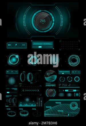 Velocity technology interface template design elements vector Stock Vector Image & Art - Alamy