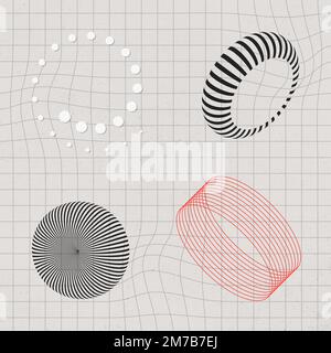 Abstract 3D design elements collection vector Stock Vector Image & Art ...
