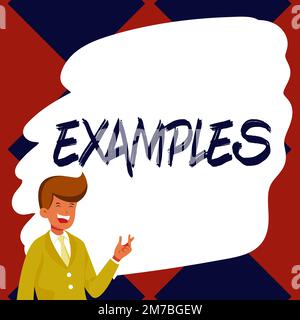 Conceptual display Examples. Business overview photo Sample Model to ...