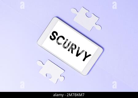 Conceptual caption Scurvy, Concept meaning disease caused by a lack of ...