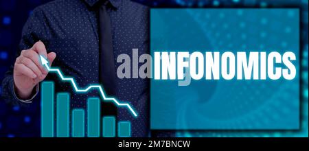 Text caption presenting Infonomics. Word for visual image used to ...
