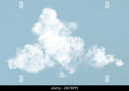 Realistic cloud element vector in blue background Stock Vector Image ...