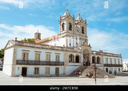 Nazare, Portugal - August 16, 2022: Church of Nossa Senhora da Nazare ...