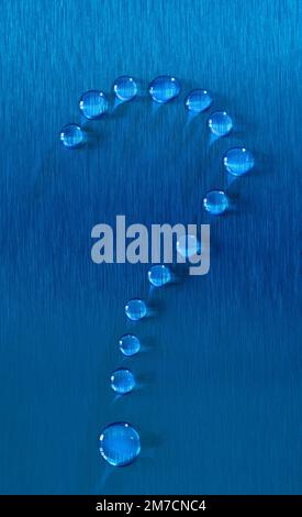 Water Droplet Question Mark Stock Photo - Alamy