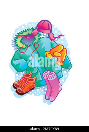 Color scarf on flat background Stock Vector Image & Art - Alamy