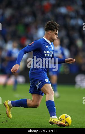 Cardiff, UK. 08th Jan, 2023. Jak Alnwick, the goalkeeper of Cardiff ...