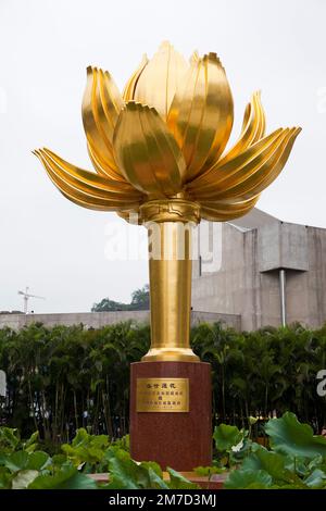 macau golden lotus square Stock Photo - Alamy