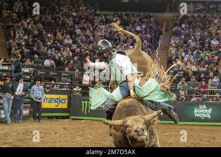 Thiago Salgado rides Razzmatazz during the third round of the ...