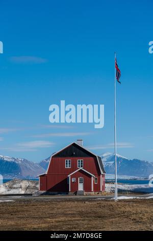 Norway, Svalbard Islands, Spitzbergen, Ny-Alesund, Italian Arctic ...