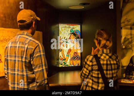 Exhibits representing Native American culture and tradition, National ...