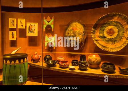 Exhibits representing Native American culture and tradition, National ...