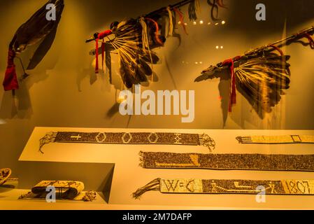 Exhibits representing Native American culture and tradition, National ...