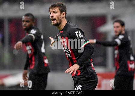 Matteo Gabbia of AC Milan in action during Pisa SC vs AC Milan, Italian ...