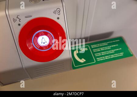 Emergency Train Stop Button Stock Photo - Alamy