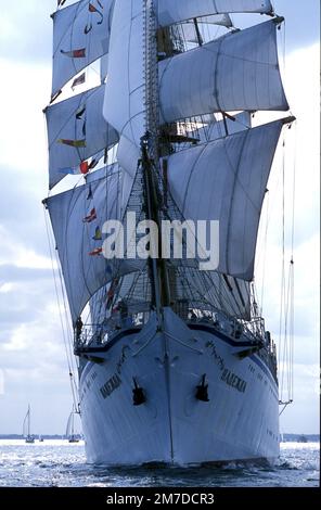 Russian tall ship Nadezhda, Lubeck, 2003 Stock Photo - Alamy