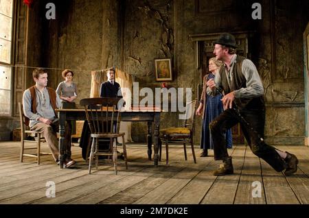 l-r: Ronan Raftery (Johnny Boyle), Clare Dunne (Mary Boyle), Sinead ...