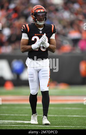 Cincinnati Bengals cornerback Eli Apple (20) waits on the field after a ...