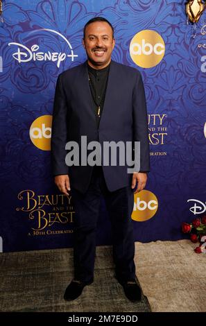 Rizwan Manji poses at the premiere of the ABC television special ...