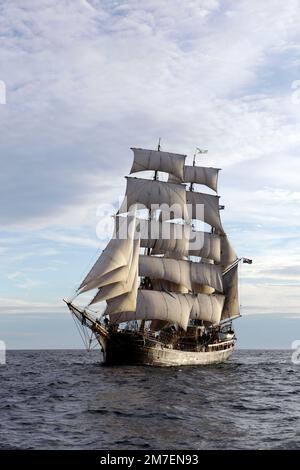 Barque Picton Castle, Sail Boston race start, 2017 Stock Photo - Alamy