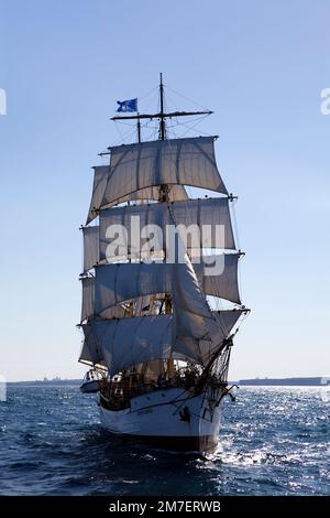 Barque Picton Castle, race start off Sydney, 2013 Stock Photo - Alamy