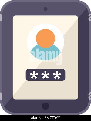 Tablet unlock fraud icon, flat style Stock Vector Image & Art - Alamy