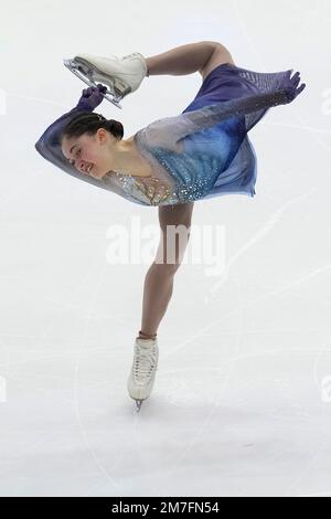United States' Isabeau Levito competes during the Women's Short Program ...