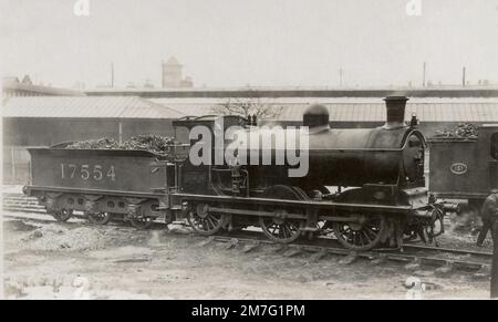 Caledonian Railway 812 Class 0-6-0 No 828 Steam Locomotive travelling ...