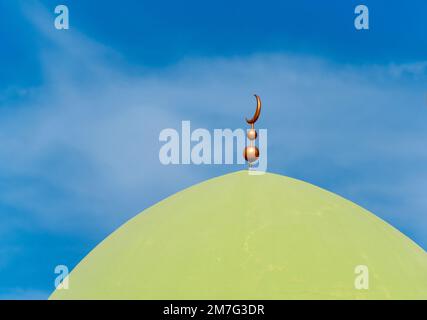 Close-up of Green Dome of Islamic Mosque, Oman Stock Photo - Alamy