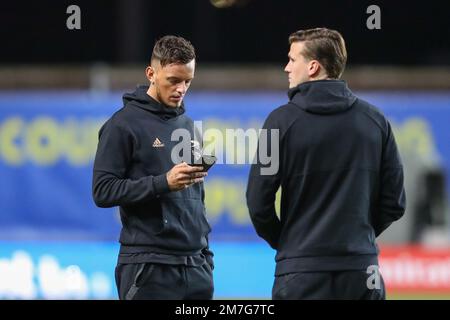 Ben White of Arsenal arrives at stadium ahead of the Premier League ...