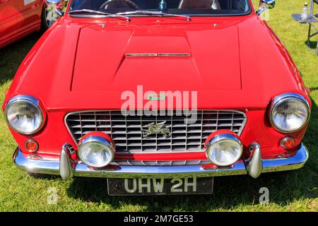 Classic car show in the Gnoll Country Park, Neath Port Talbot, Wales ...