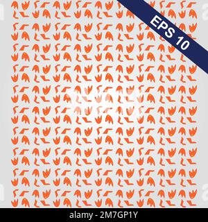 Bird paw prints. Duck footprints and chicken tracks Stock Vector Image ...