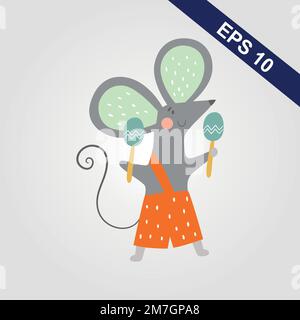 Valentine serenade, illustration, vector on a white background Stock ...