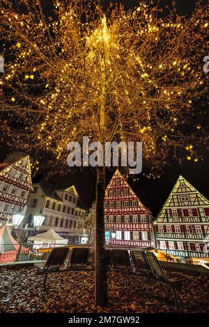 Christmas Market, Calw, Black Forest, Baden-Württemberg, Germany Stock ...