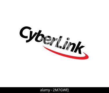 CyberLink, rotated logo, white background Stock Photo - Alamy