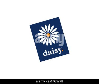 Daisy Group, rotated logo, white background B Stock Photo - Alamy