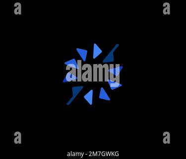 Data Transfer Project, rotated logo, black background Stock Photo - Alamy