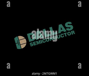 Dallas Semiconductor, Logo, Black background Stock Photo - Alamy